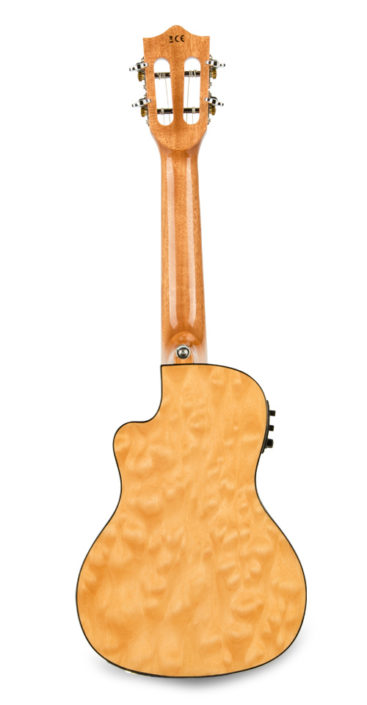 Quilted Maple Natural Concert A/E Ukulele - Lanikai Ukuleles